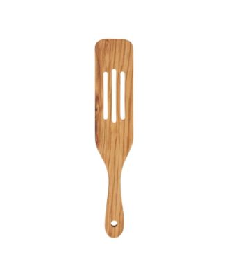 RSVP International Basic Olive Wood 12.5" x 2.5" Slotted Spurtle - Macy's