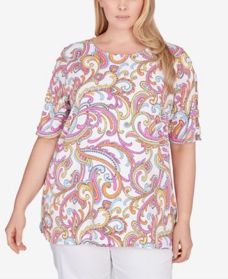Ruby Rd. Plus Size Paisley Top - Macy's