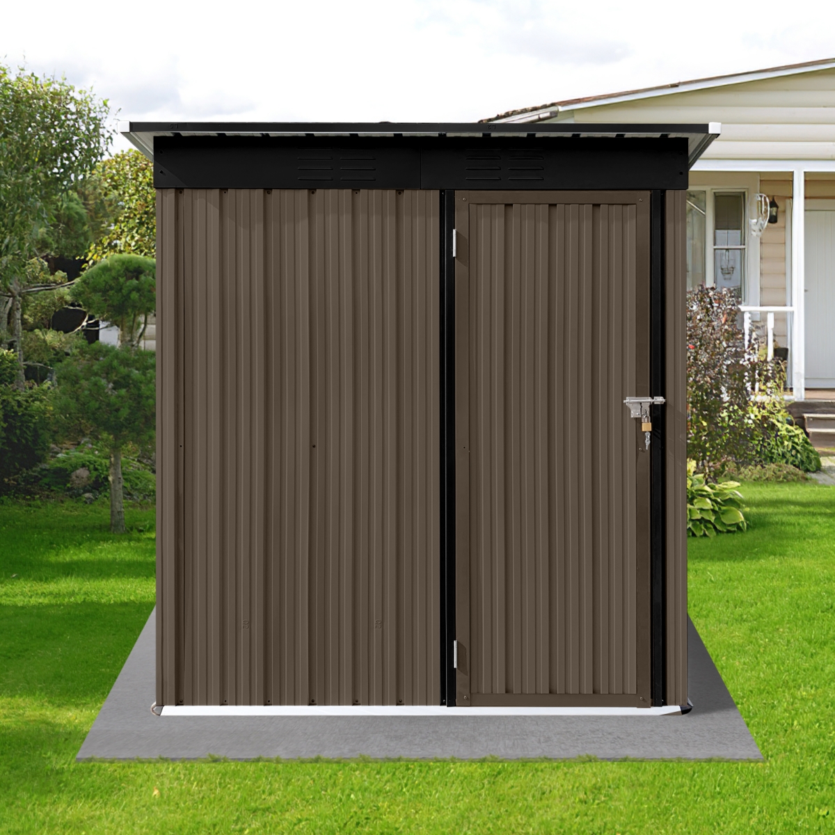 Click here for Streamdale Metal Garden Sheds 5FT 4FT Outdoor Stor... prices