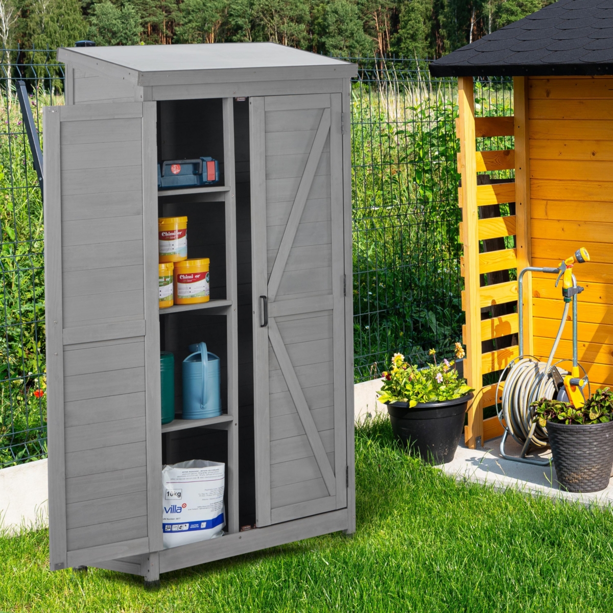 Click here for Streamdale Garden Shed with Metal Top and Wood Fra... prices