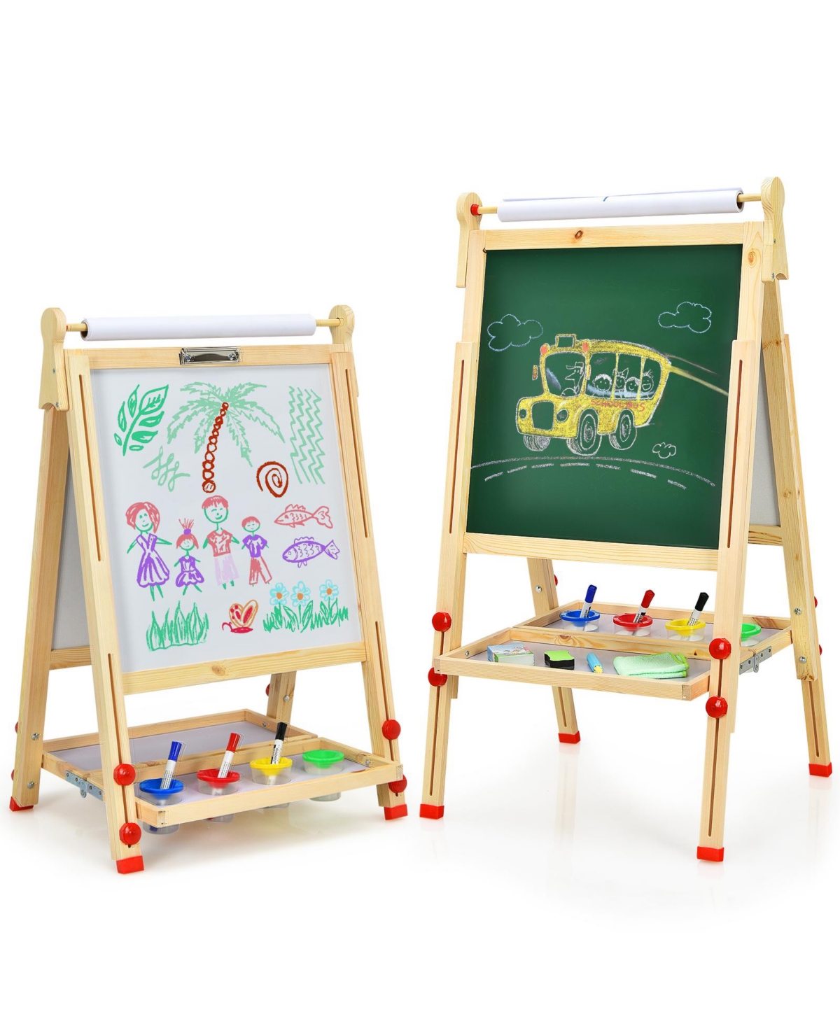 Click here for Kids Art Easel with Paper Roll Double-Sided Regula... prices