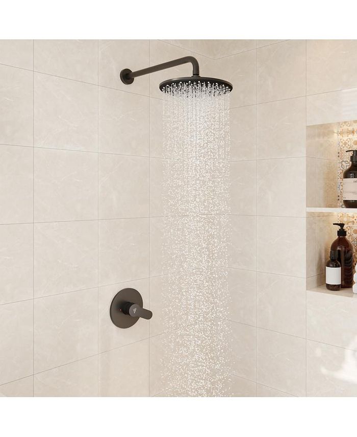 CASAINC 10 Inch Showerhead Round Single Function Balance Valve ...