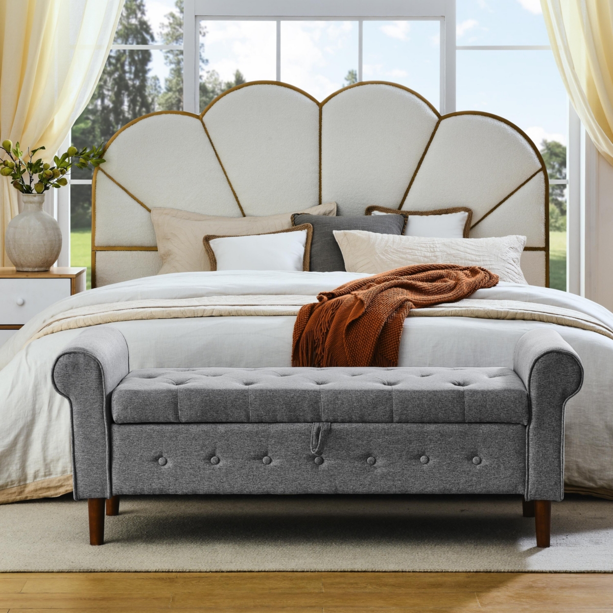 Click here for Streamdale 62" Bedroom Tufted Button Storage... prices