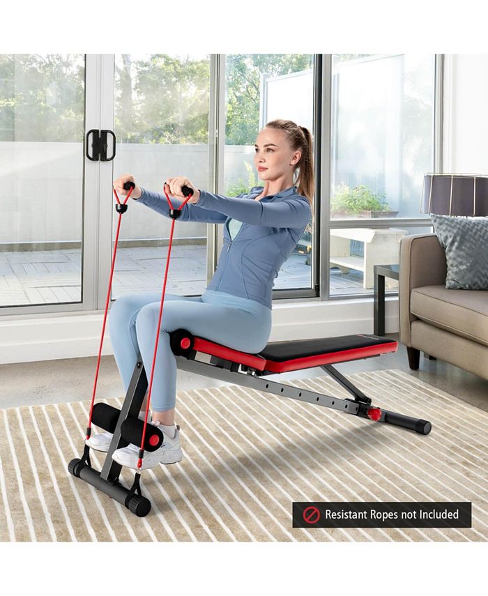Slickblue Multi-function Weight Bench with Adjustable Backrest - Macy's