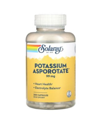 Solaray Potassium Asporotate 99 mg - 200 Capsules - Macy's