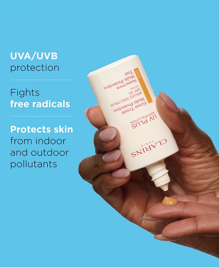 Clarins UV Plus Anti-Pollution Tinted Face Sunscreen SPF 50 - Macy's