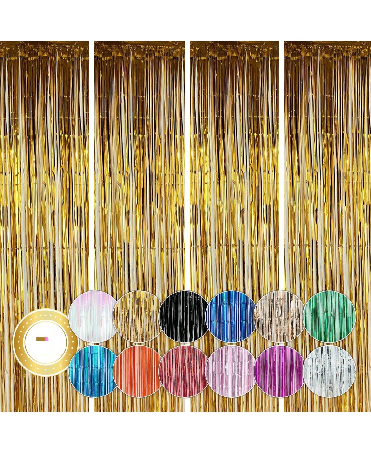 Click here for 4-Pack Curtain Photo Booth Backdrop Streamers Part... prices