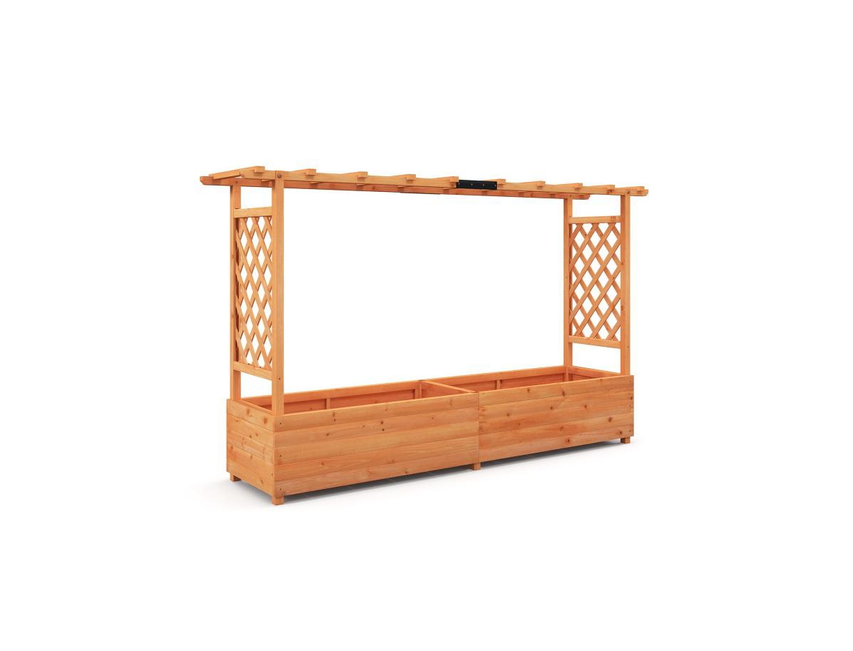 Click here for Slickblue Raised Garden Bed with Side Trellis Hang... prices