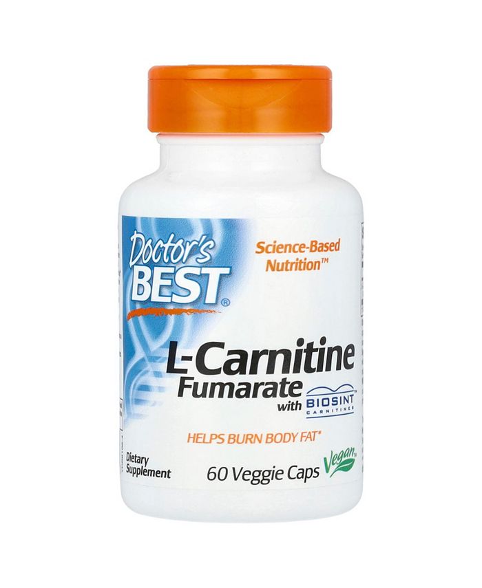 Doctor's Best L-Carnitine Fumarate, Non-GMO, Nutrition, Gluten Free ...