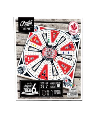 Family Games America Rustik 6-Player Tock Pachisi Game - Macy's