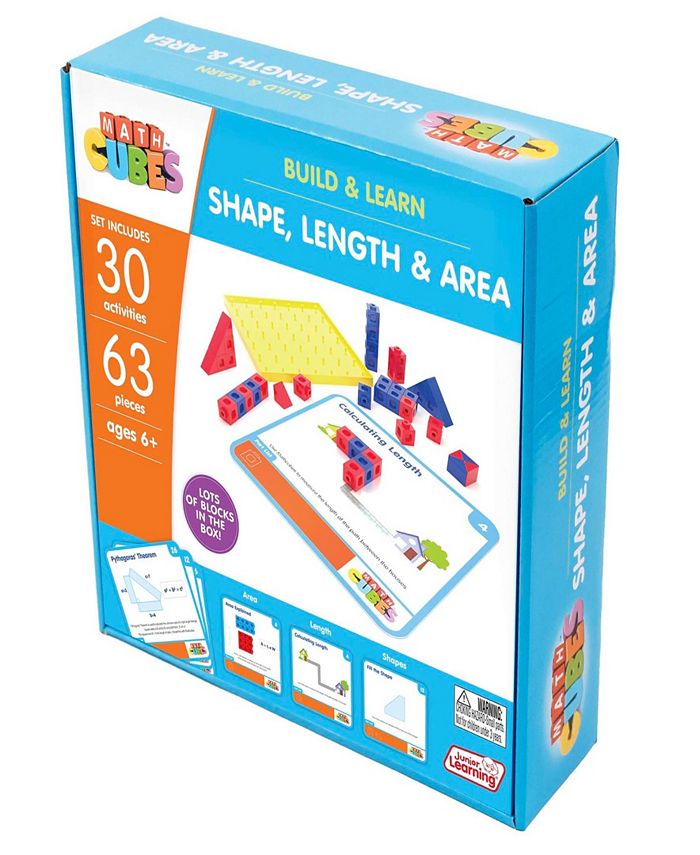 Junior Learning Mathcubes - Shape, Length Area Activity Set - Macy's