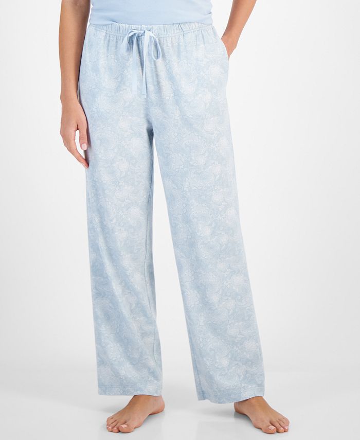 Charter Club Women's Printed Drawstring Pajama Pants, Created for Macy ...