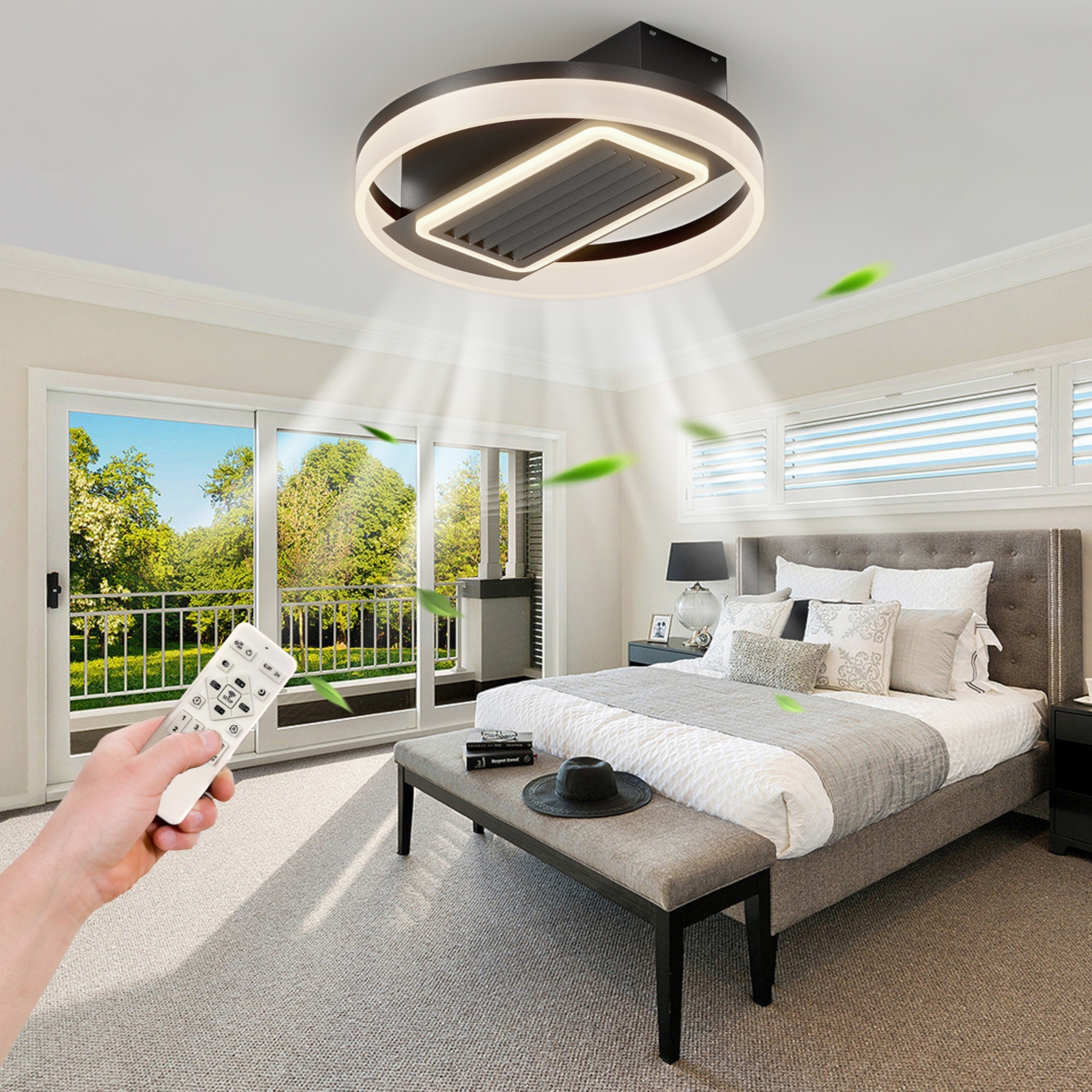 Click here for Streamdale 20" Bladeless Ceiling Fan with Rem... prices