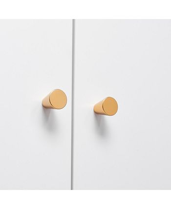 Simplie Fun Office Furniture Copier Cabinet White 2 Door Steel Copier ...