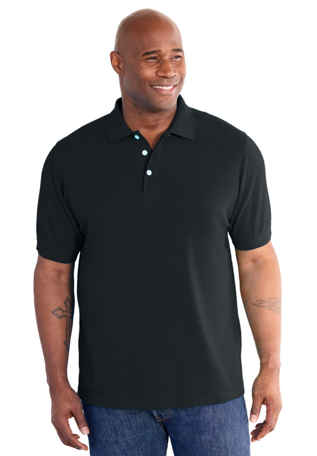 Click here for KingSize Big & Tall Shrink-Less Classic Cotton Pol... prices