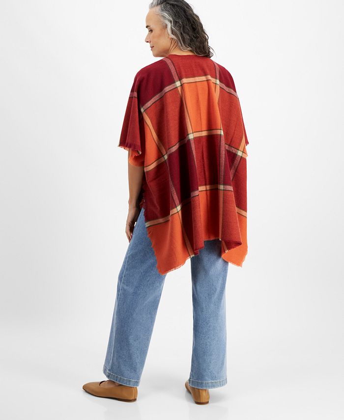 Style & Co Window Plaid Soft Topper, Created for Macy's - Macy's