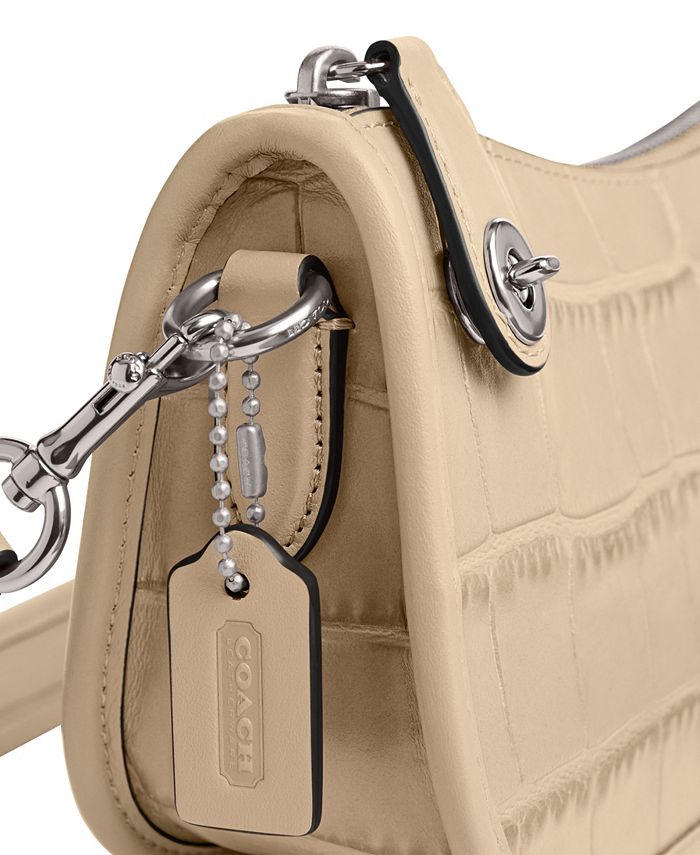 COACH Embossed Croc Leather Swinger 20 Shoulder Bag - Macy's