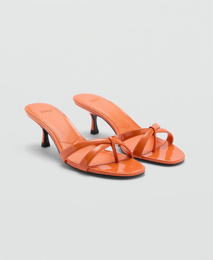 MANGO Women's Strappy Heeled Sandals - Macy's