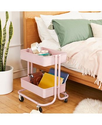 ECR4Kids 2-Tier Rolling Utility Cart, Pink - Macy's