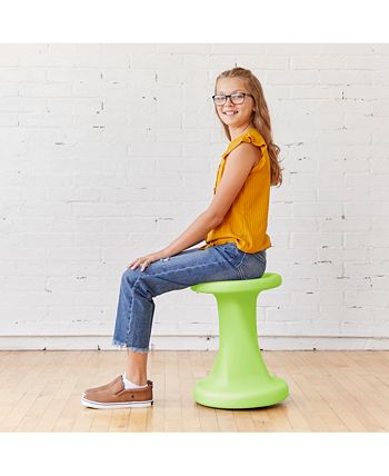 ECR4Kids Twist Wobble Stool, 18in Seat Height, Hunter Green - Macy's