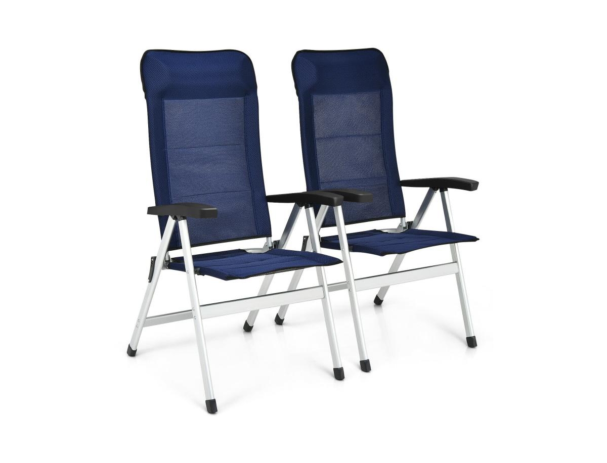Click here for Slickblue 2Pcs Patio Dining Chair with Adjust Port... prices