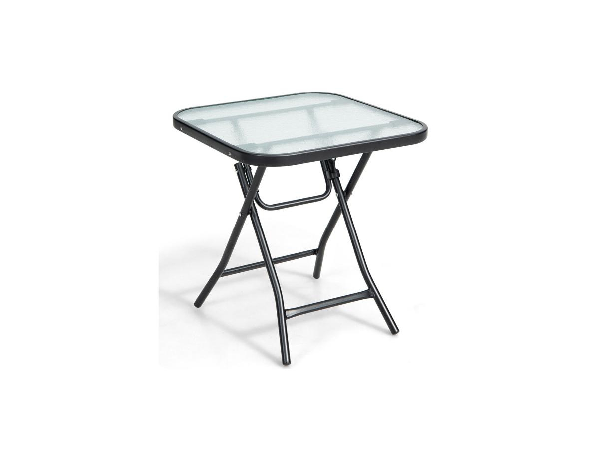 Click here for Slickblue 18 Inch Square Patio Bistro Table with R... prices