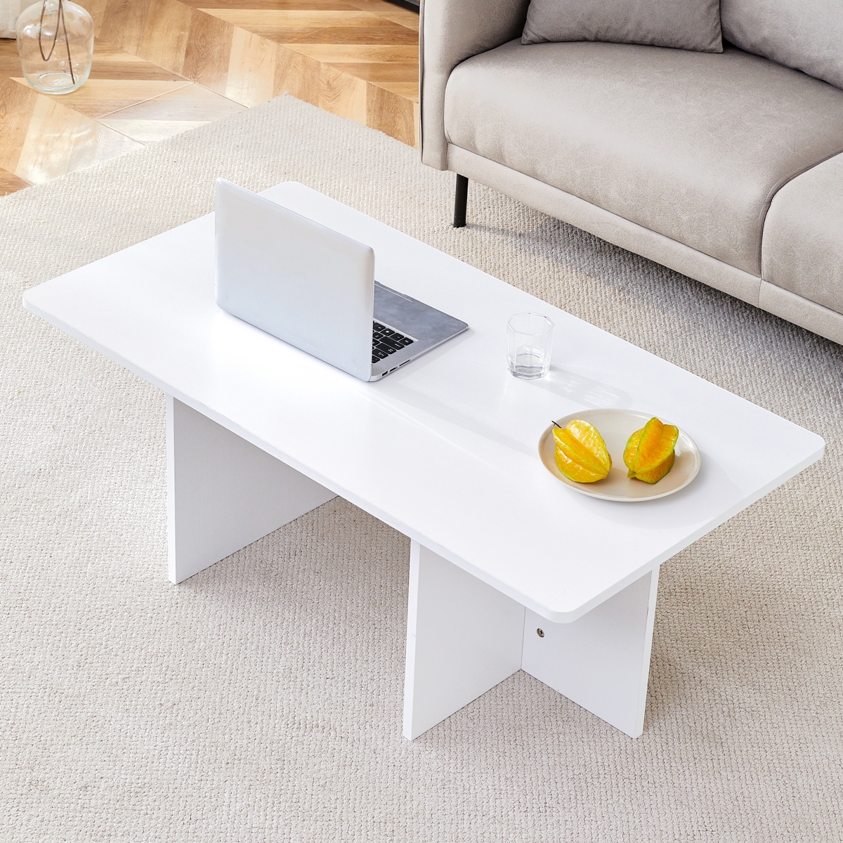 Click here for Streamdale Modern Rectangular Mdf Dining Table wit... prices