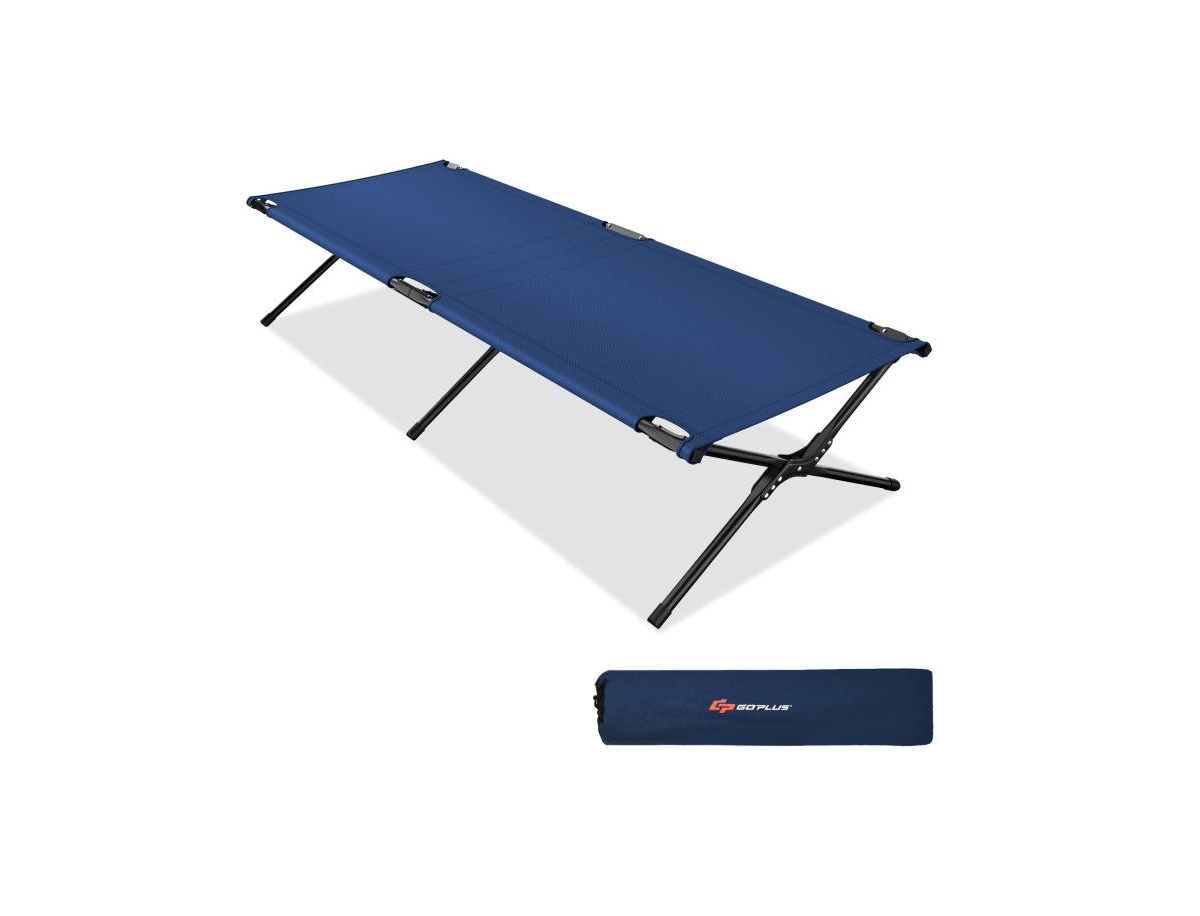 Click here for Slickblue Adults Kids Folding Camping Cot - Blue prices