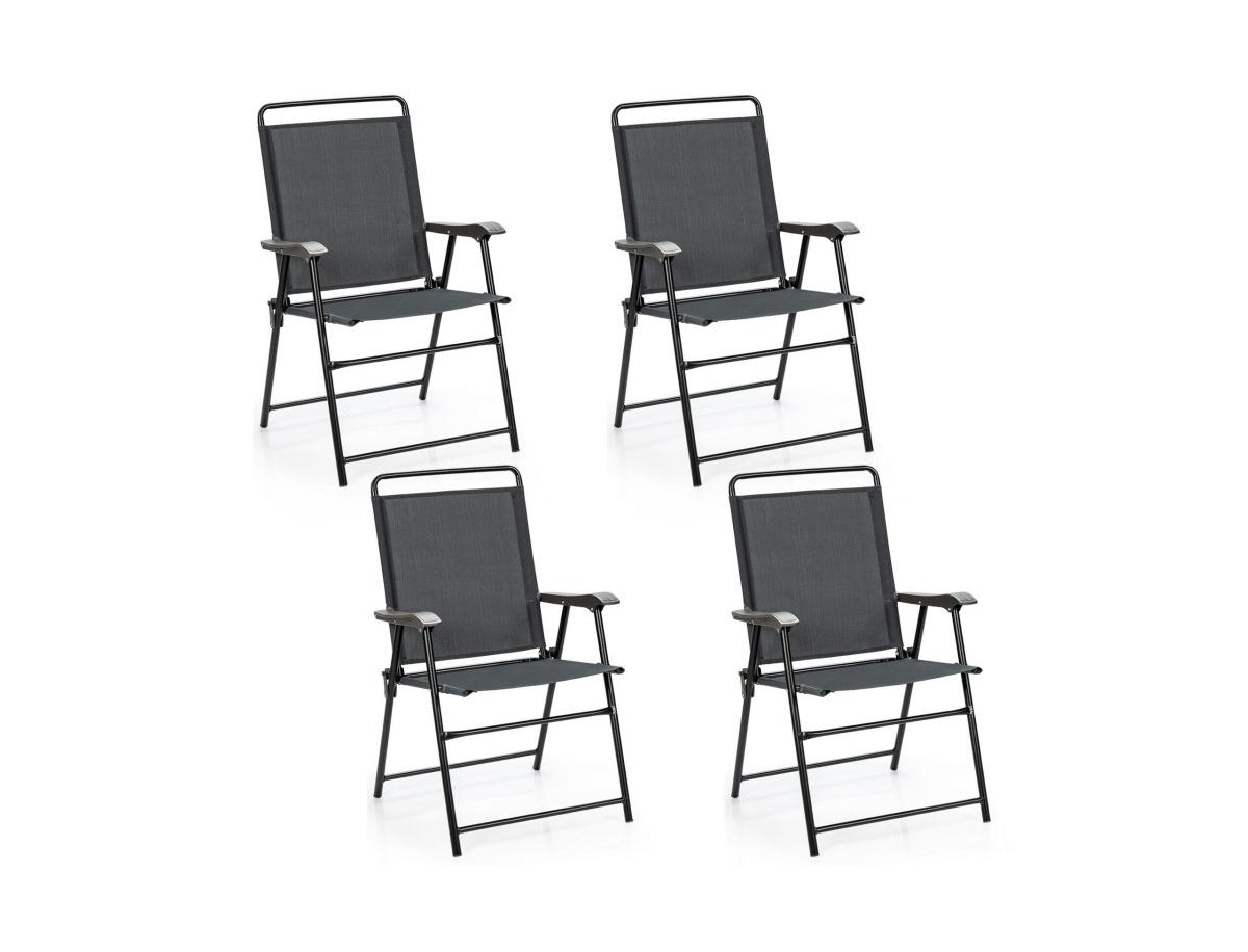 Click here for Slickblue 4 Pieces Portable Outdoor Folding Chair... prices