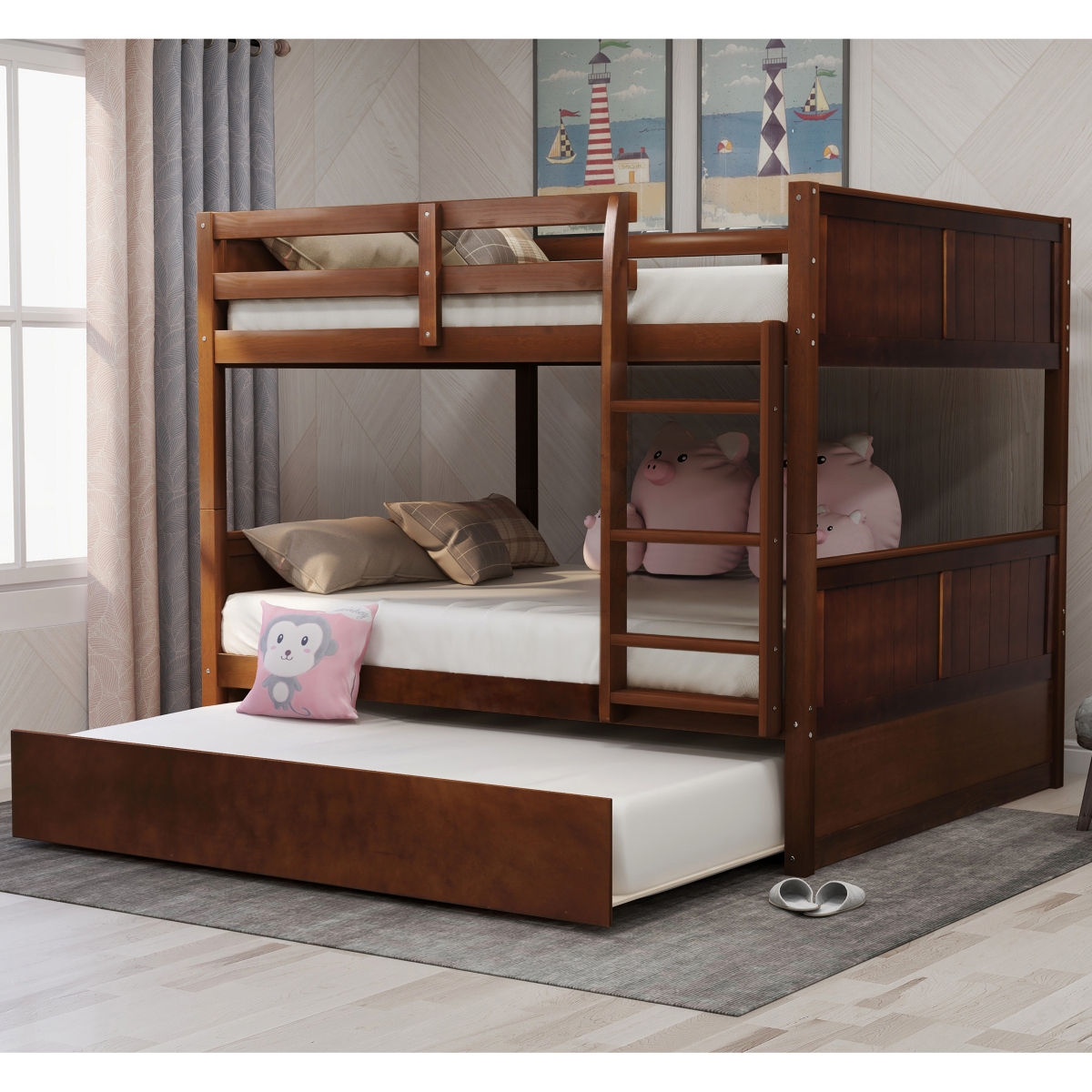 Click here for Streamdale Full Over Full Bunk Bed With Twin Size... prices