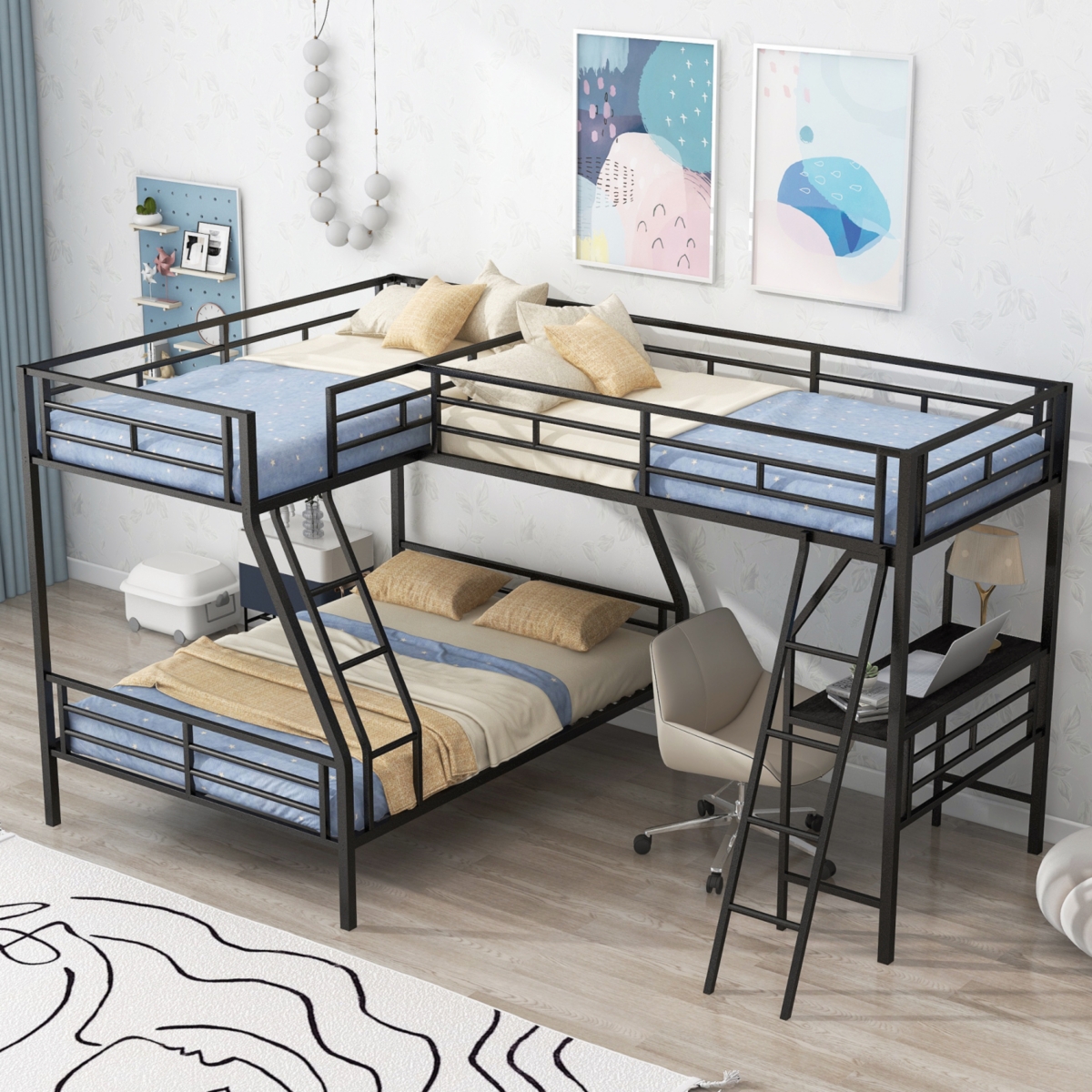 Click here for Streamdale Furniture Twin Over Full Bunk Bed With... prices