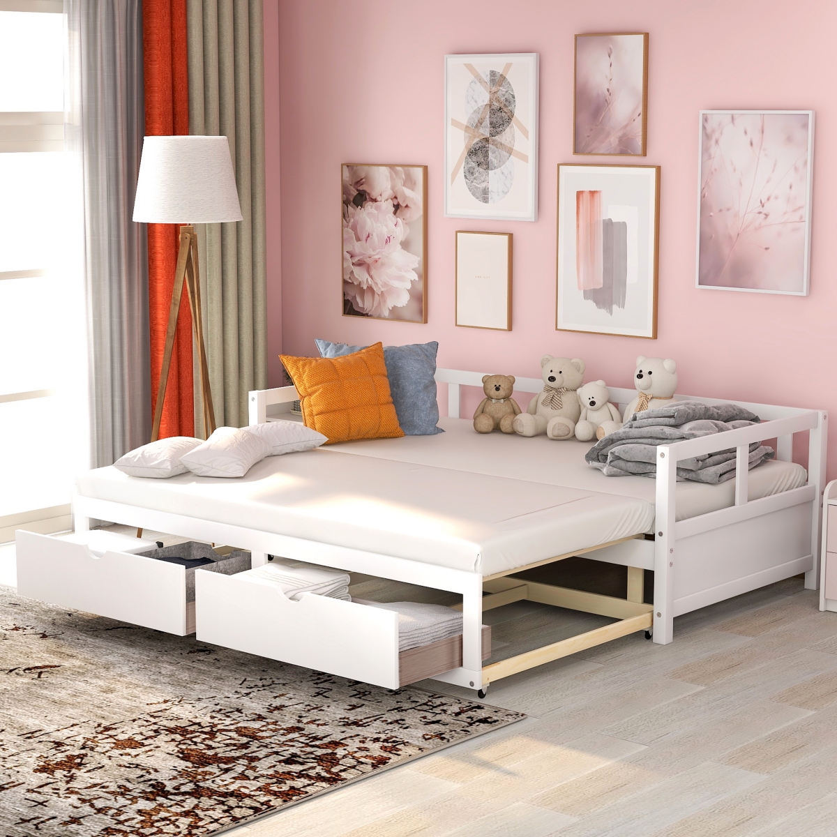 Click here for Streamdale Extendable Daybed with Trundle and Stor... prices