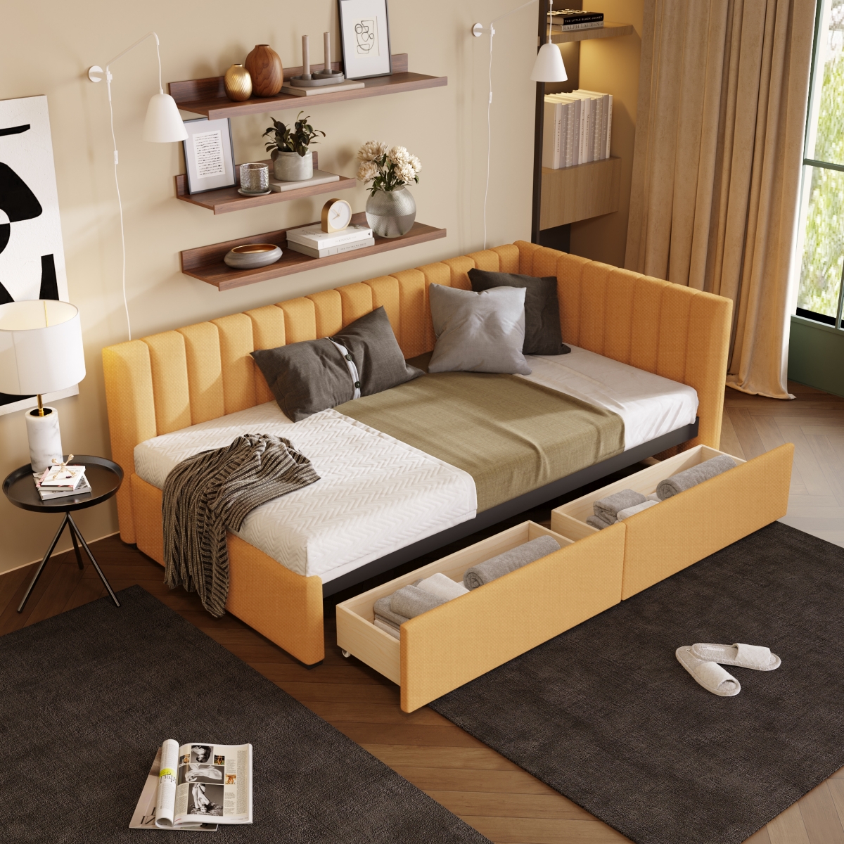 Click here for Streamdale Twin Sofa Bed with Storage Drawers - Ye... prices