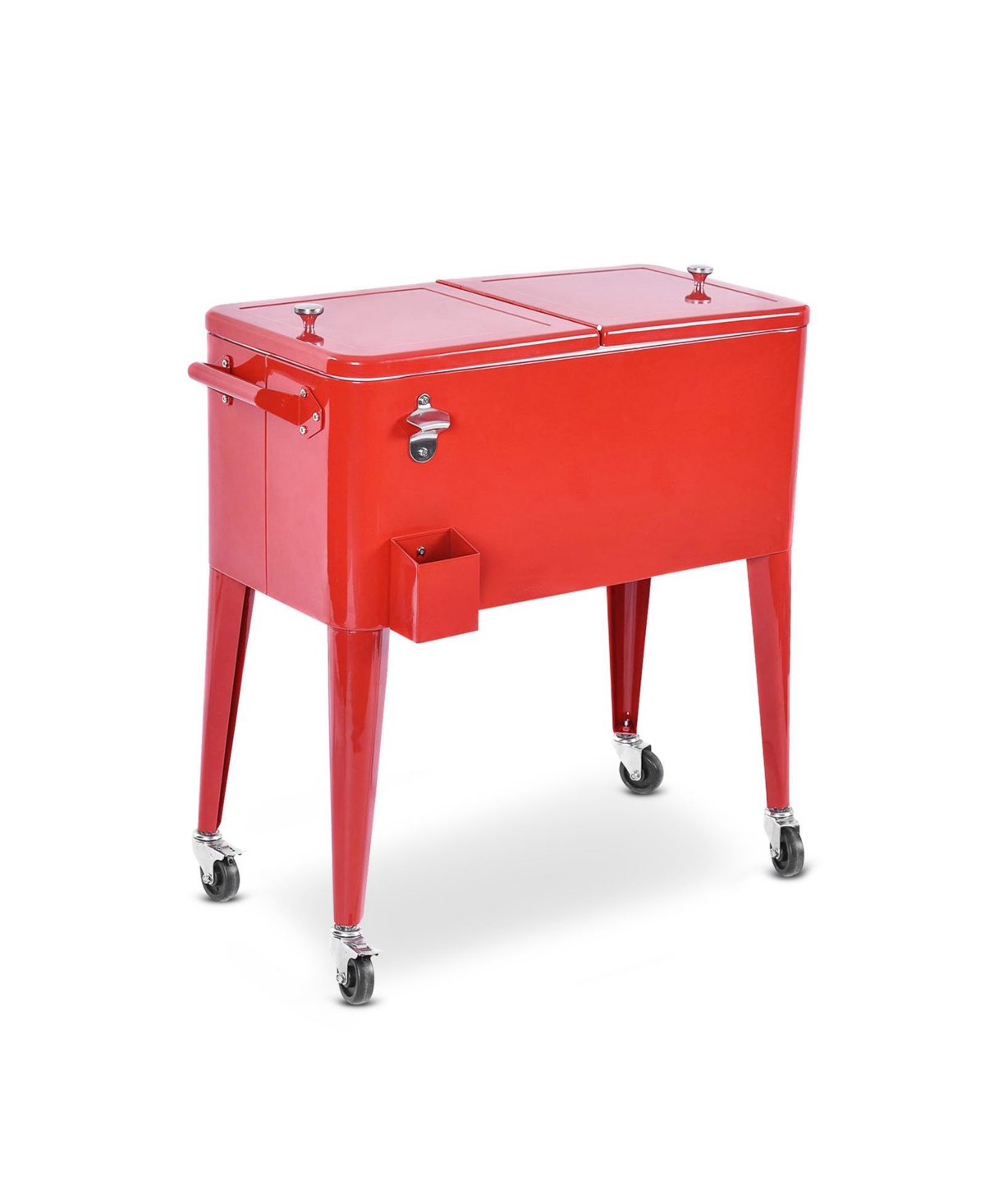 Click here for Slickblue Red Portable Outdoor Patio Cooler Cart -... prices