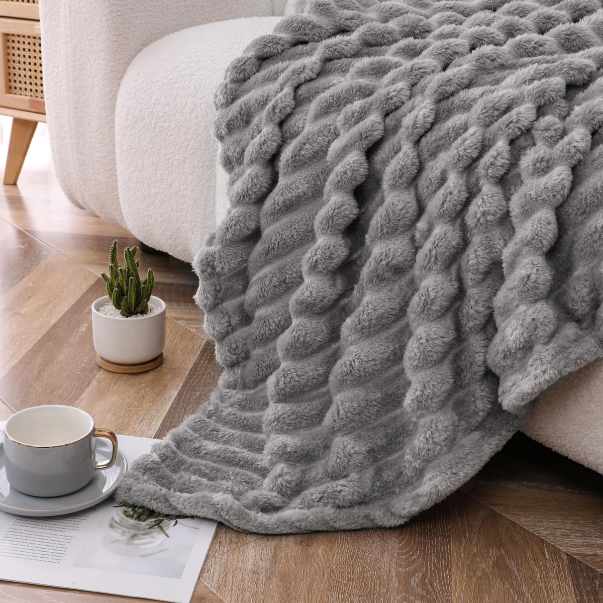 Click here for Kate Aurora Modern Lux Ultra Soft & Plush Ribbed A... prices