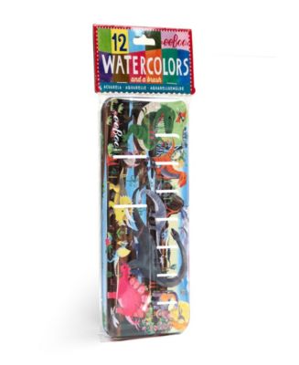 EeBoo Dinosaur 12 Watercolors Paint Set - Macy's