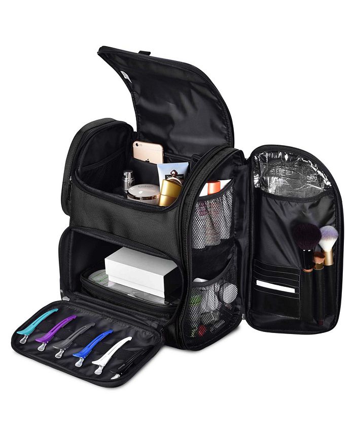 Byootique Makeup Backpack Soft Sided Makeup Train Case Barber Cosmetic ...