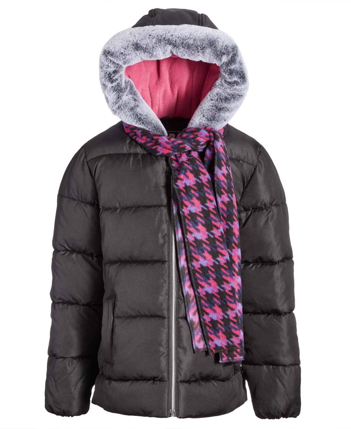 Click here for S Rothschild & Co Big Girls Quilted Full-Zip Hoode... prices