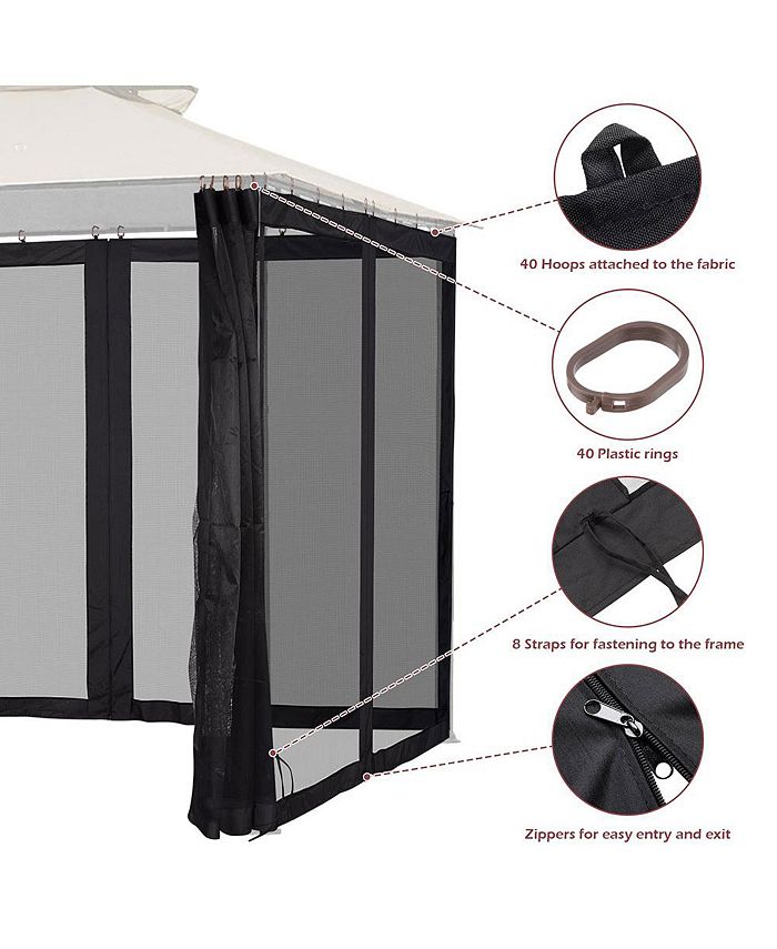 Yescom 19x6ft Universal Replacement Mosquito Mesh Netting Zip Walls ...