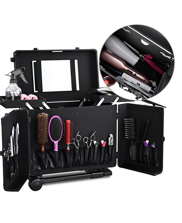 Byootique Professional Hair Stylist Rolling Tool Box Makeup Artist ...