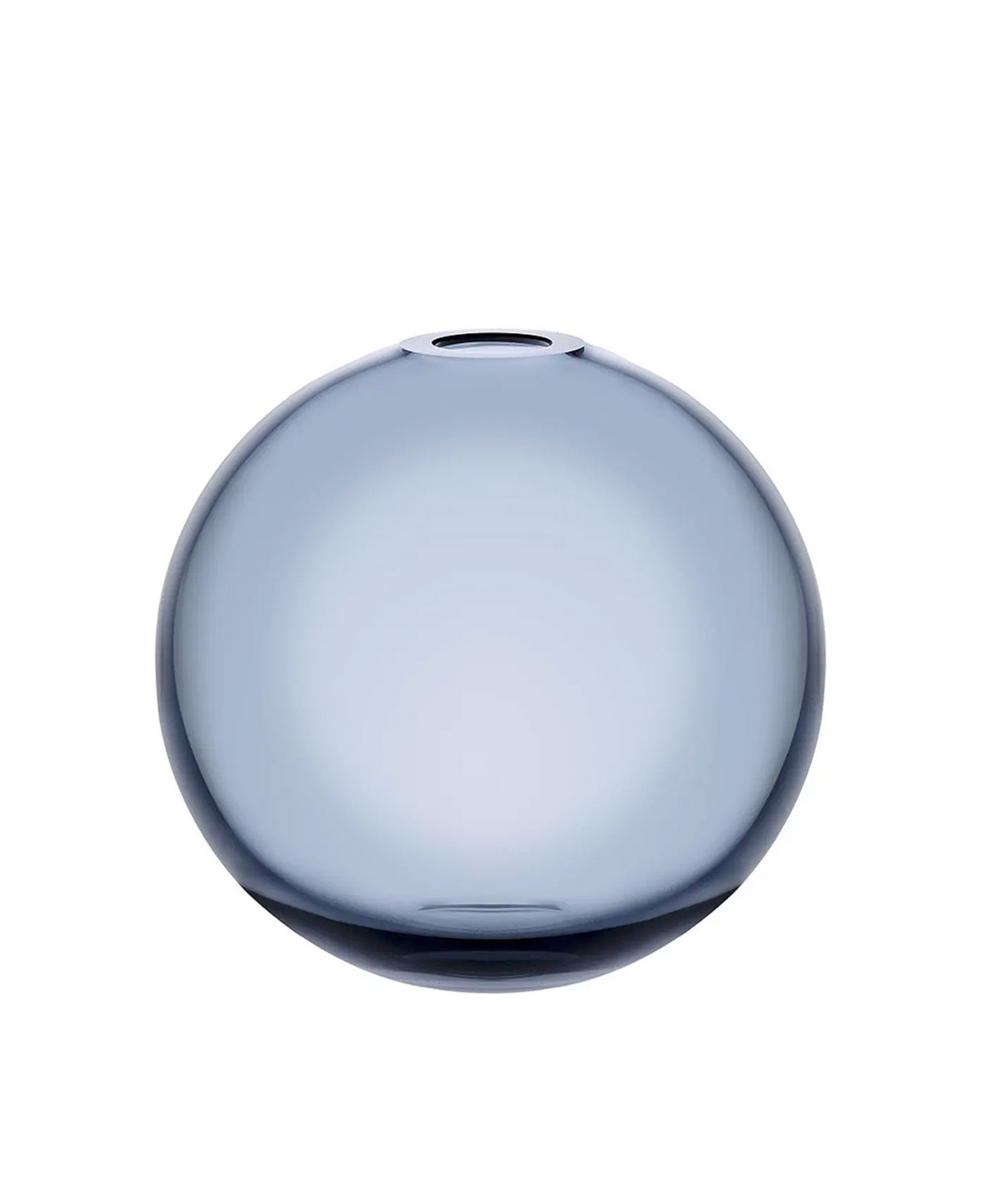 Nude Glass Medium Mars Vase - Steel Blue