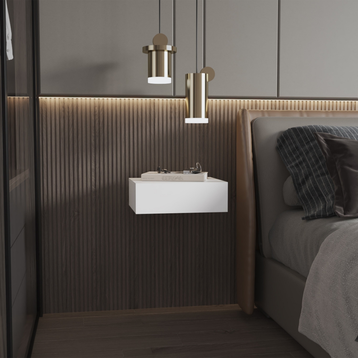 Click here for Fm Furniture Vienna Floating Nightstand  Sleek Wal... prices