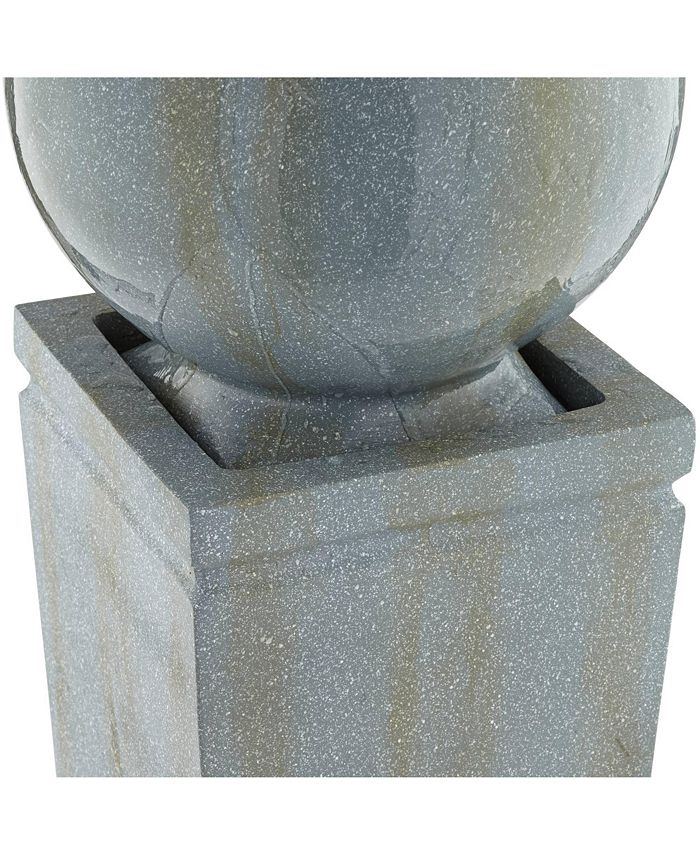 John Timberland Ball and Pillar Modern Outdoor Bubbler Floor Fountain ...