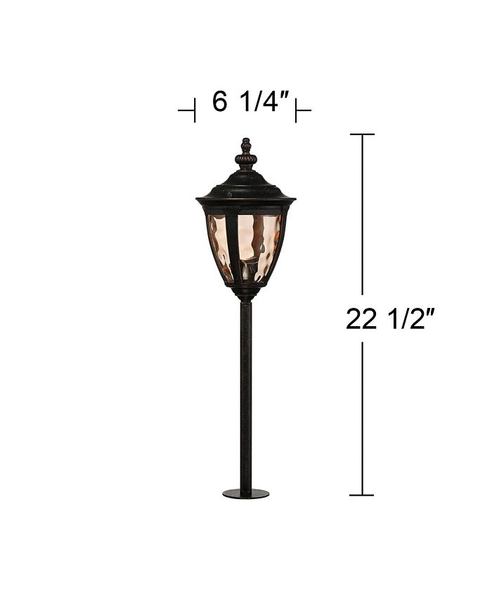 John Timberland Bellagio Collection 22 1/2" High Bronze Landscape LED ...