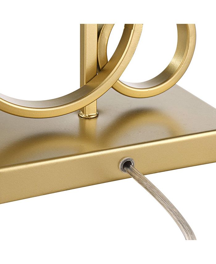 360 Lighting Saul Modern Table Lamp 26" High Brass Gold Metal Open ...