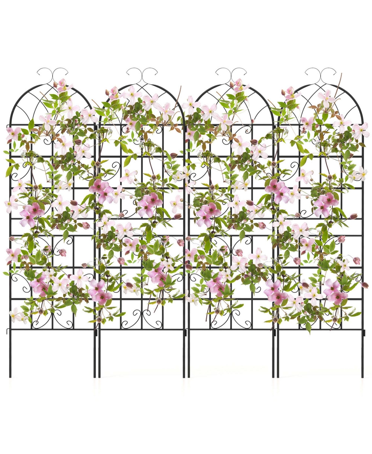 Click here for 71" Tall Metal Garden Trellis for Climbing Pl... prices
