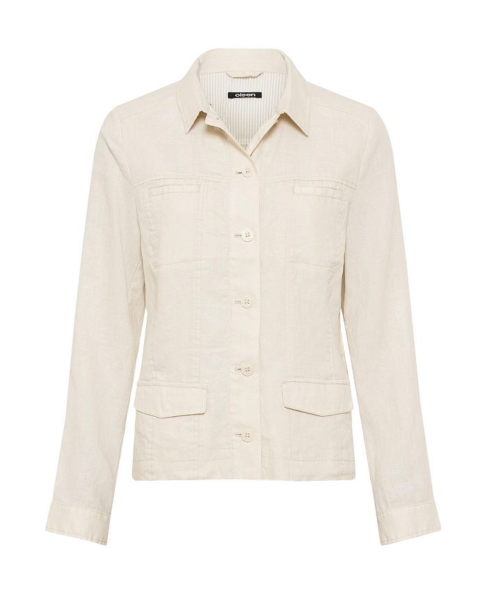 Olsen Women's 100% Linen Jacket - Macy's