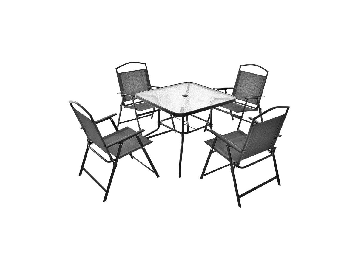 Click here for Slickblue Patio Dining Set for 4 with Umbrella Hol... prices