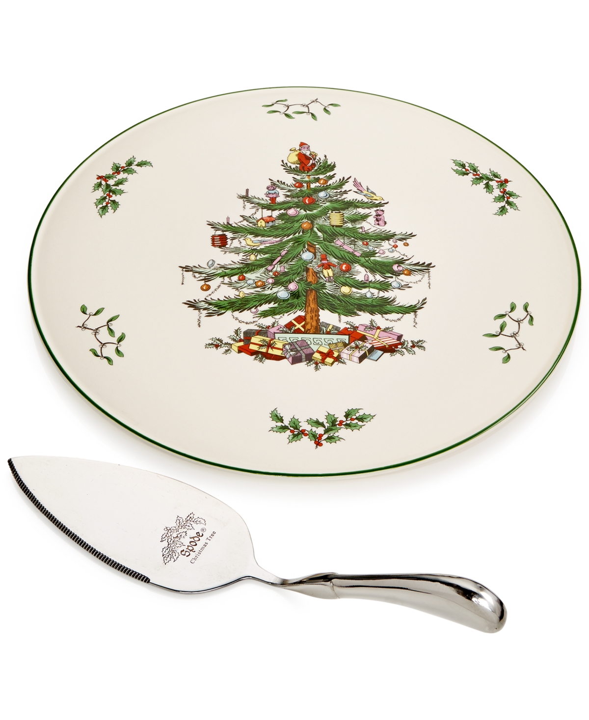 Click here for Spode Christmas Tree Cake Plate with Metal Server prices