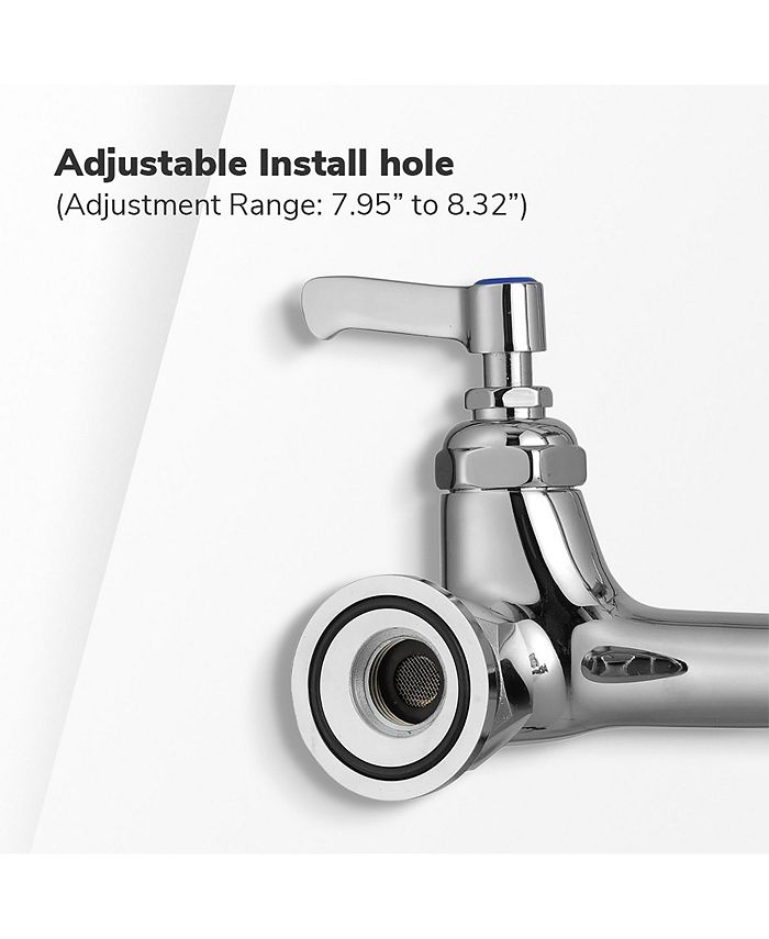 Aquaterior Commercial Kitchen Pre-Rinse Faucet Swivel Pull Down Sprayer ...
